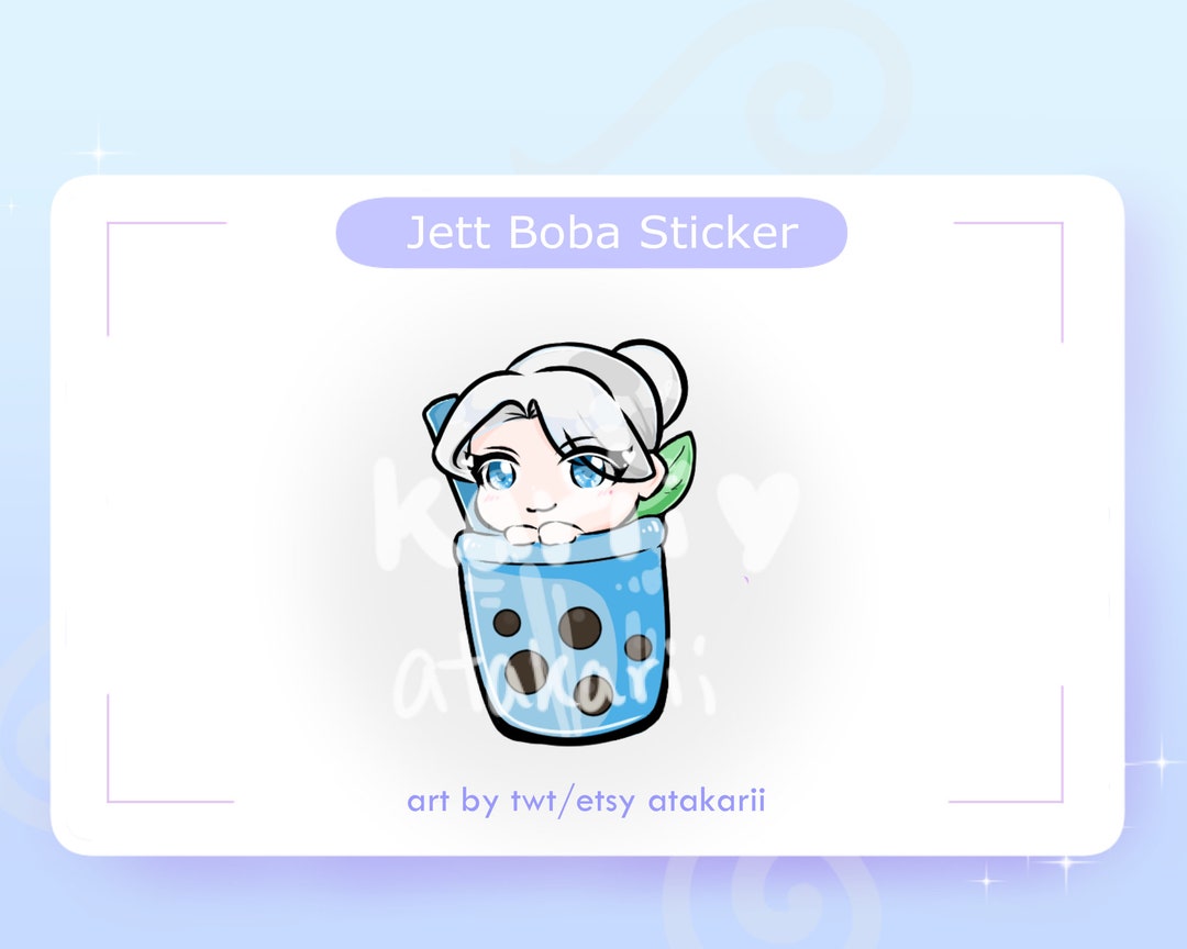 VALORANT Agents Jett Boba Sticker Die Cut Laptop Sticker - Etsy