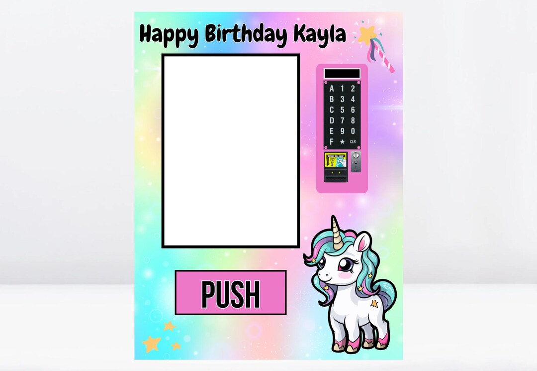 Custom 8x10 Unicorn Vending Machine - Etsy