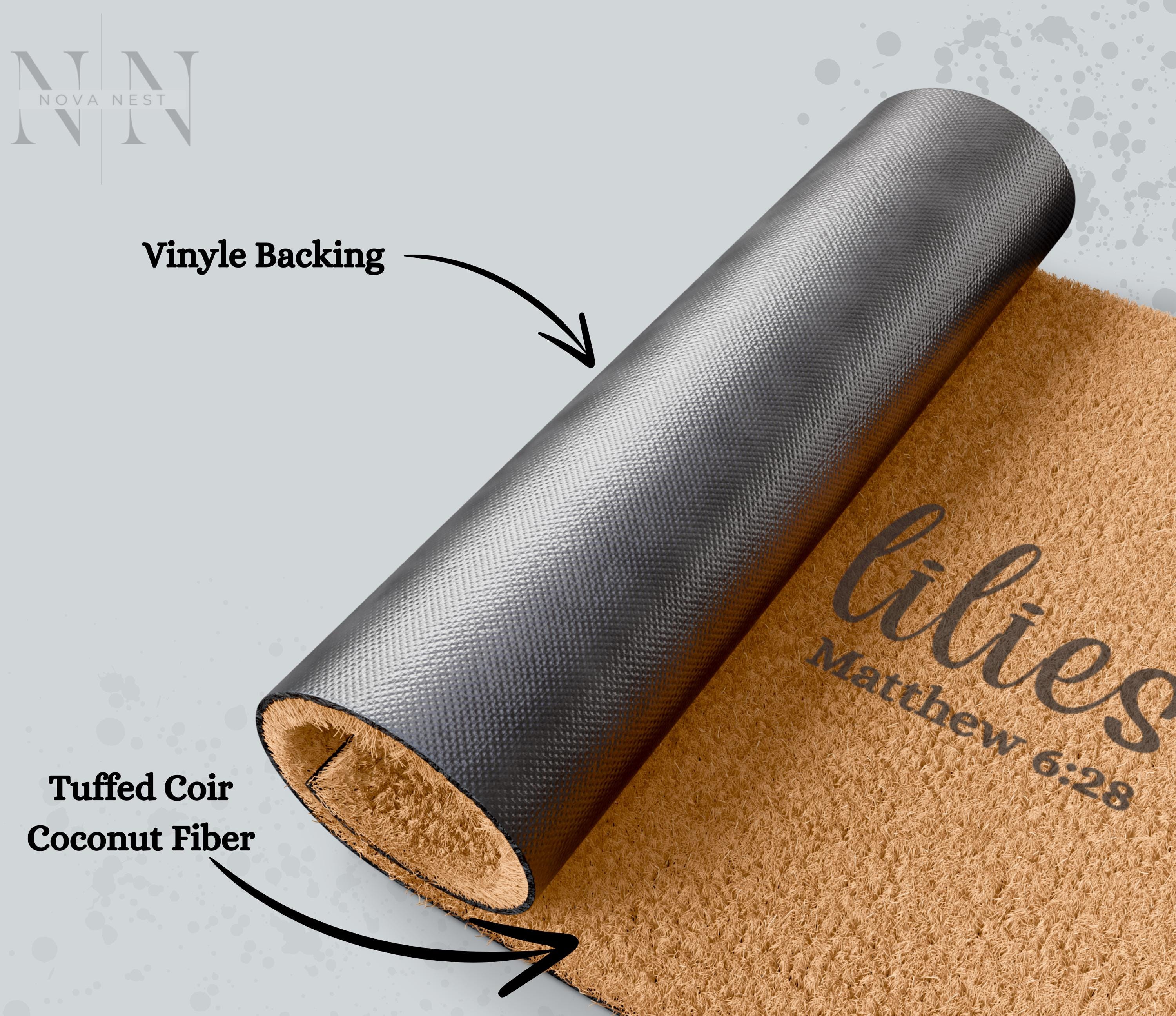 Bible Verse Welcome Mat, Christian Doormat Gift, Matthew 6:28, Cute ...