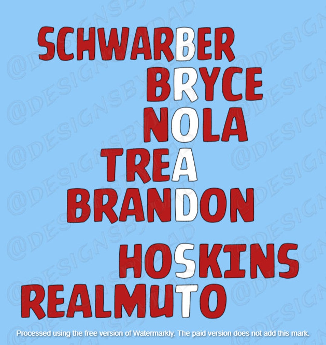 Phillies Playmakers Spell Broad St! - Etsy