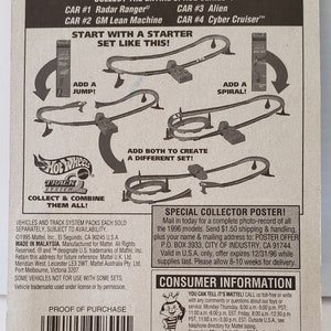 Hot Wheels 1996 Space Series 4 Car Series Set 10 Mint on Card - Etsy