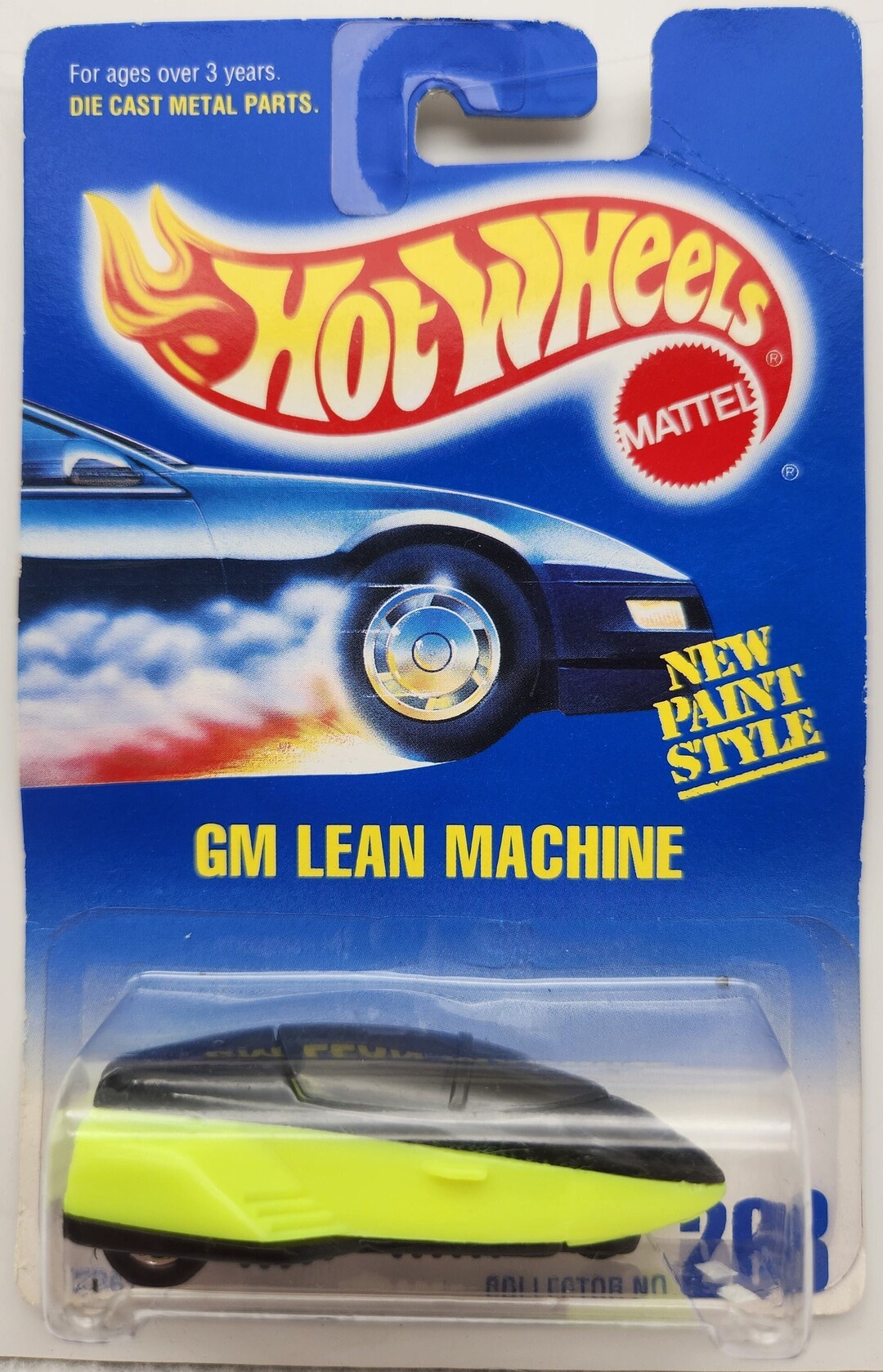 Hot Wheels Vintage GM Lean Machine #268, Neon Yellow, Black With Smoked ...