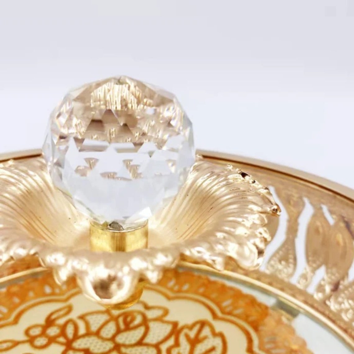 Luxury Glass Fruit Plate With Lid Candy Chocolate Dessert Plate Home ...