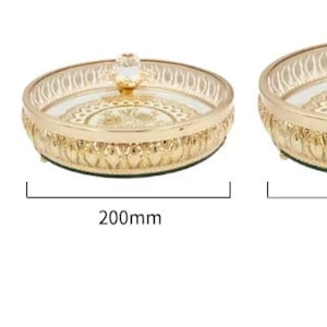 Luxury Glass Fruit Plate With Lid Candy Chocolate Dessert Plate Home ...