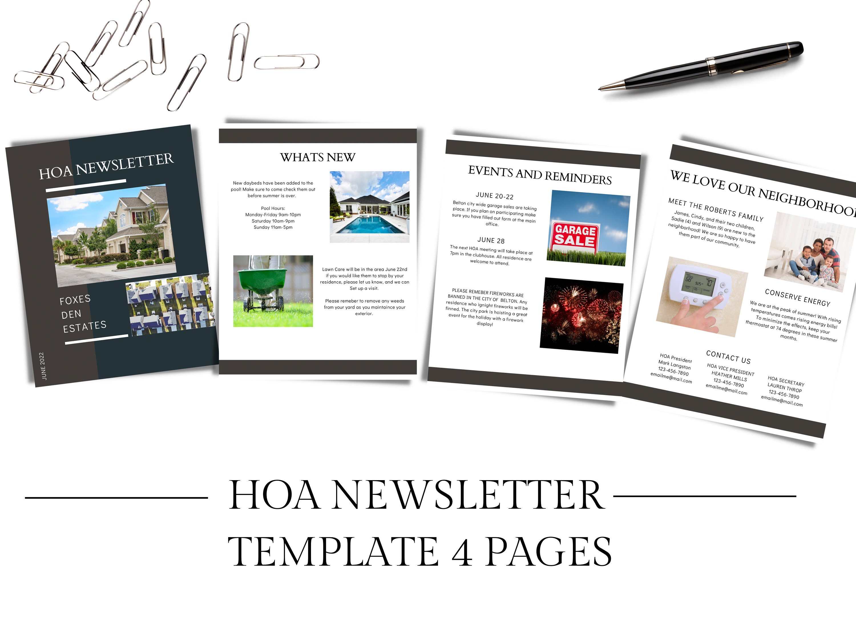 Smart Info About Hoa Newsletter Templates Modern Cv Word Free Download ...