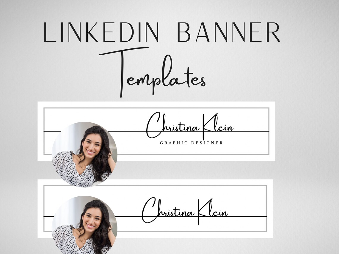 Editable Linkedin Banner Canva Template Linked In Etsy