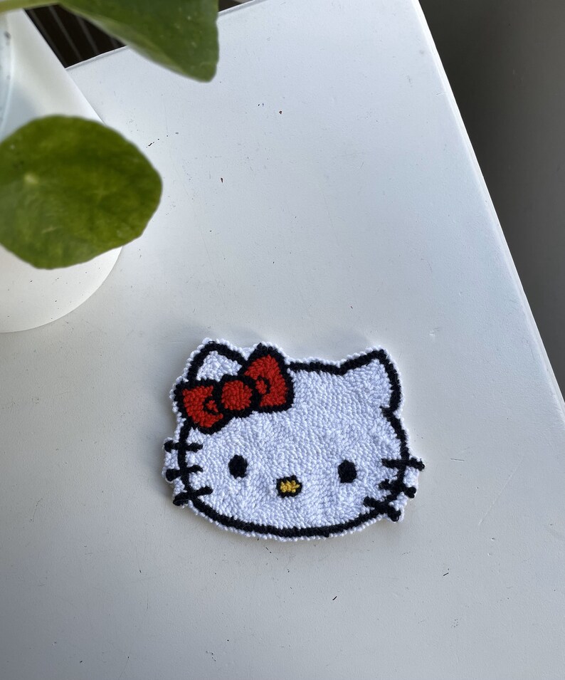 Sanrio Punch Needle Coasters Handcrafted Hello Kitty and - Etsy
