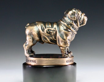 University of Georgia Bulldogs Desktop Sculpture - Cast Pewter ...