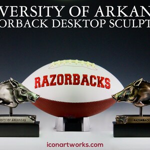 University of Arkansas Razorback Desktop Sculpture - Bronze Plated Cast ...