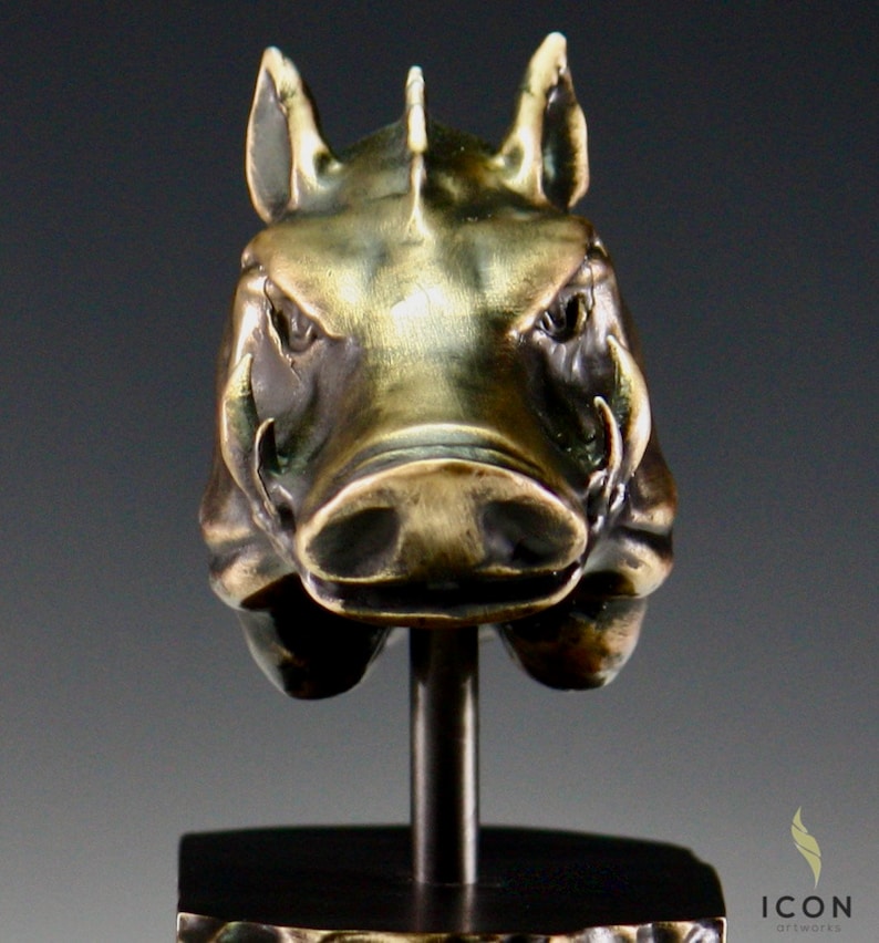 University of Arkansas Razorback Desktop Sculpture - Bronze Plated Cast ...