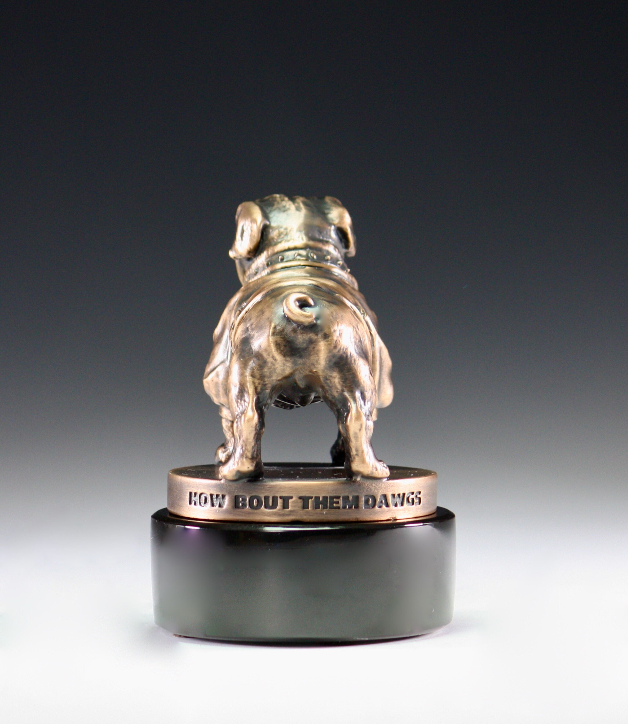 University of Georgia Bulldogs Desktop Sculpture - Bronze Plated Cast ...
