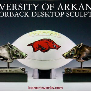 University of Arkansas Razorback Desktop Sculpture - Bronze Plated Cast ...