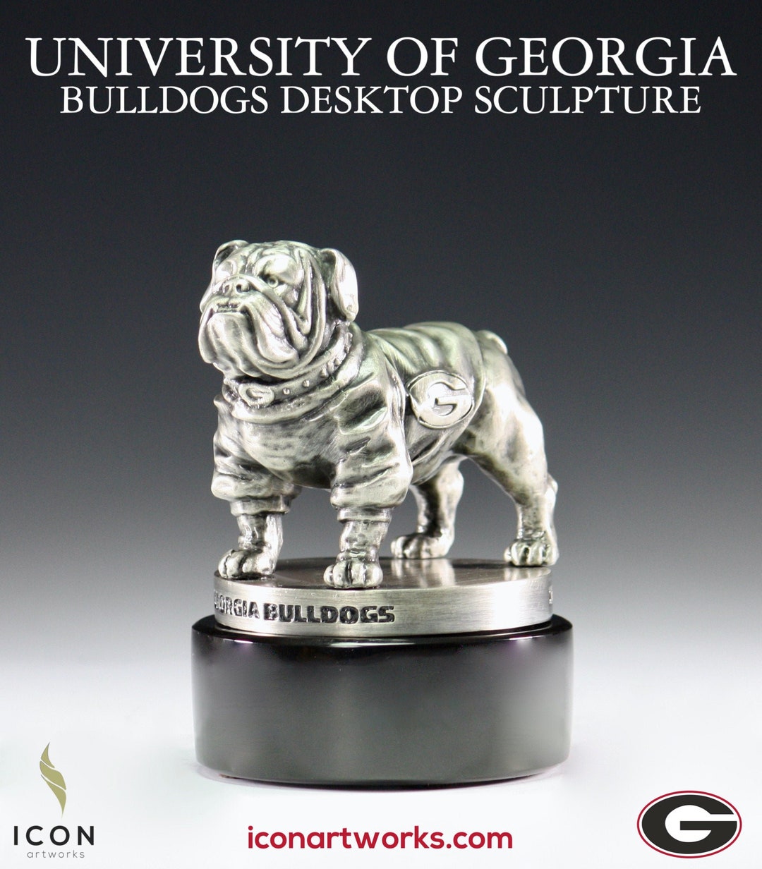 University of Georgia Bulldogs Desktop Sculpture - Cast Pewter ...