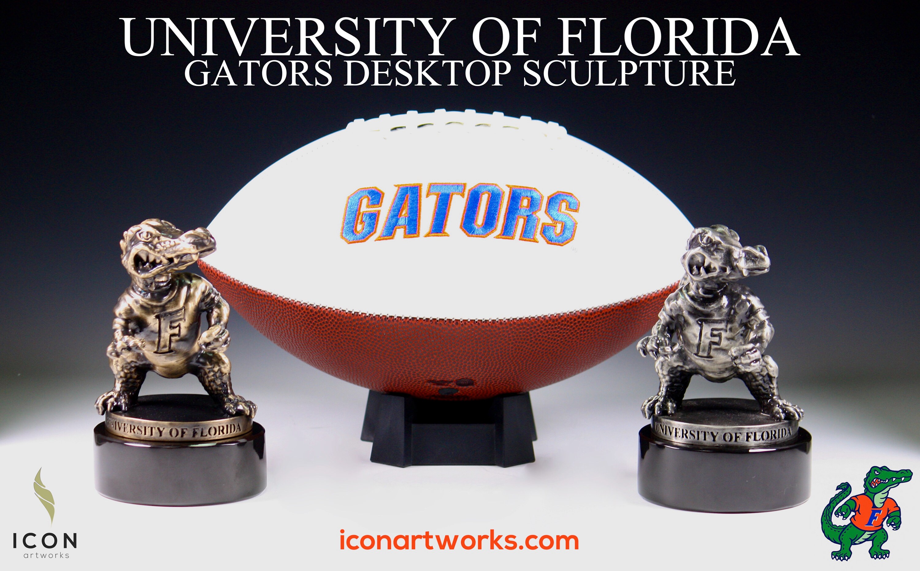University of Florida Gators Desktop Sculpture Cast Pewter Florida ...