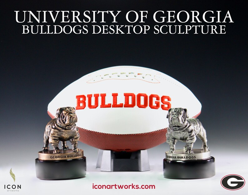 University of Georgia Bulldogs Desktop Sculpture - Cast Pewter ...