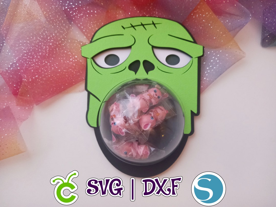 Zombie Candy Holder |trick or Treat | Candy Ornament | 3.14" / 8cm Dome ...