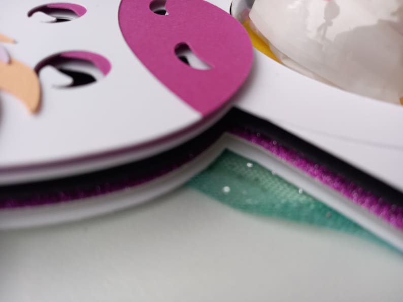 Unicorn Candy Holder: Layered Shaker, SVG and Studio Files - Etsy