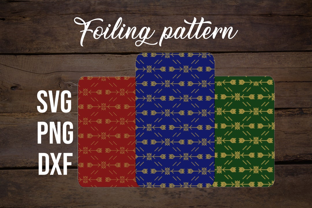 Foiling Pattern | Single Line | Engrave | Emboss | Deboss | Foil | SVG ...