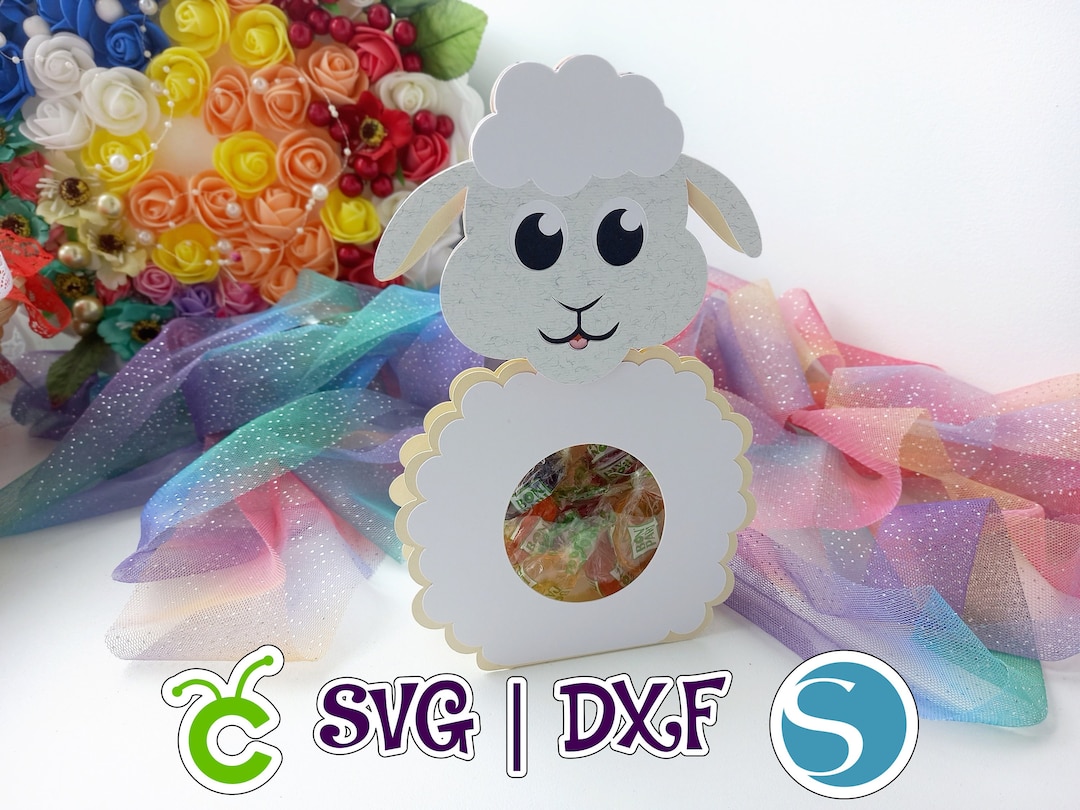 Lamb Candy Holder | Candy Goodie Bag Holder | Sheep Candy Wrap | SVG ...