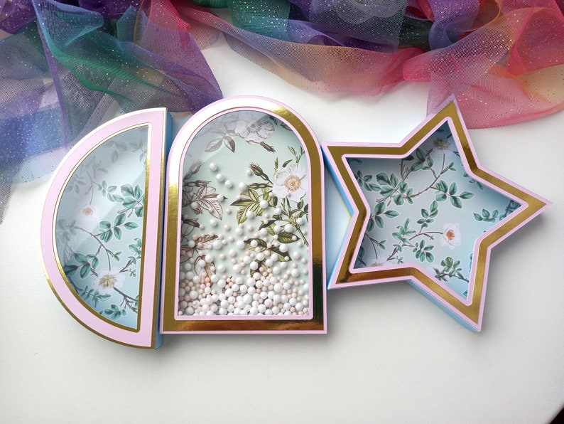 Shaker Template Bundle NO Foam Tape Star Arch Half - Etsy