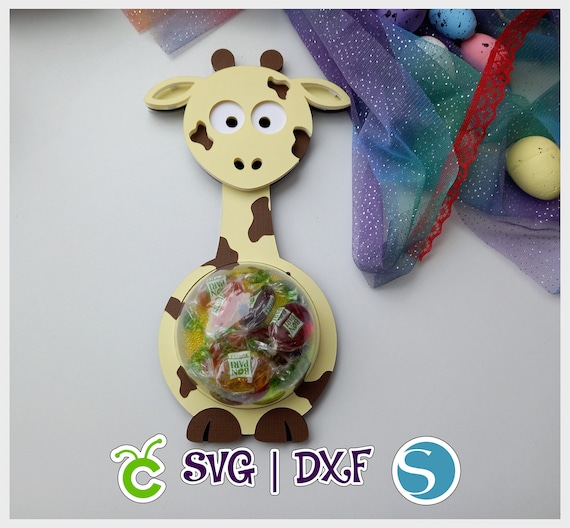 Giraffe Candy Holder SVG and Studio Candy Ornament | Etsy