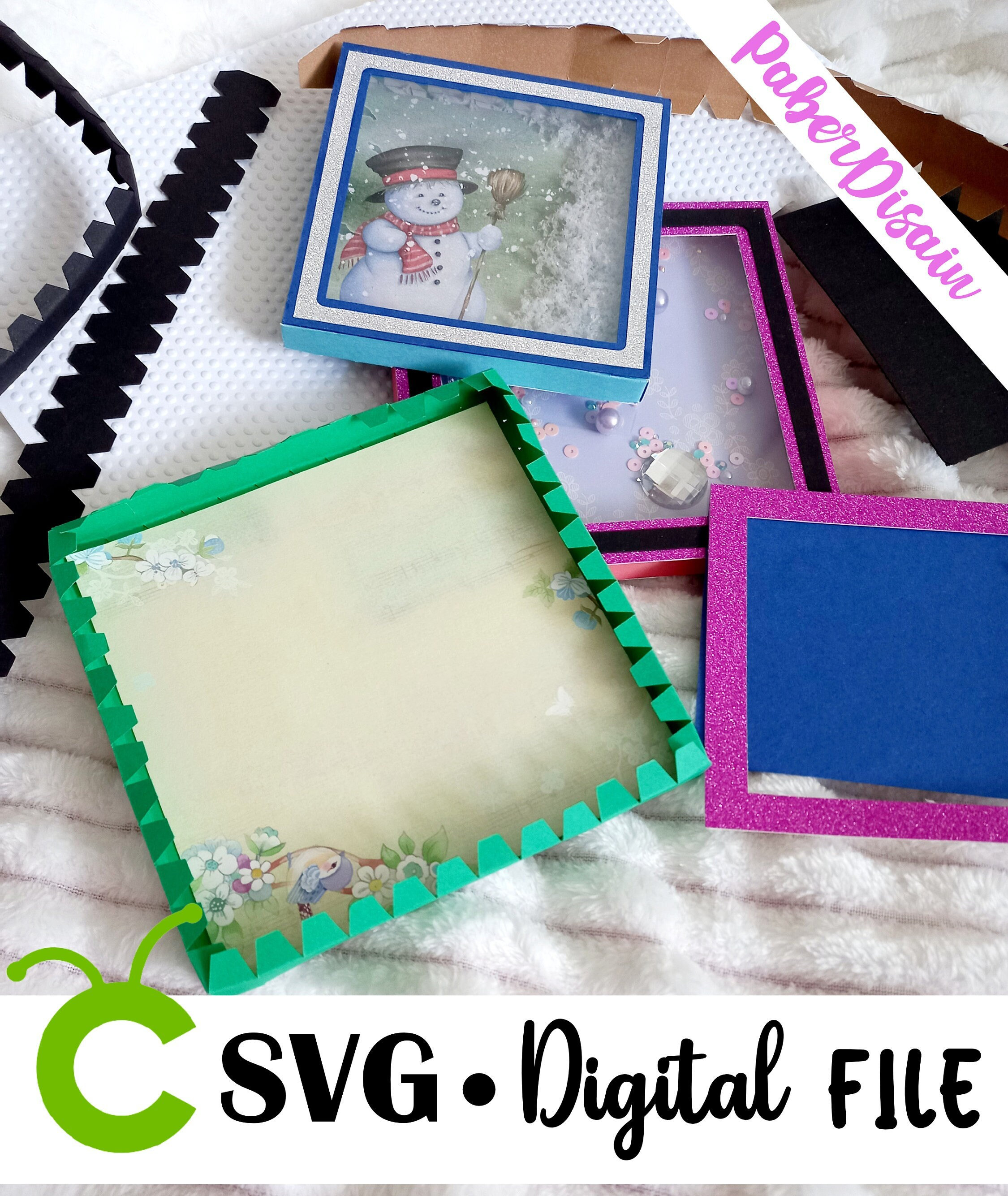 Shaker SVG. Shaker Layer Strip Square Svg 2 Sizes Digital File - Etsy