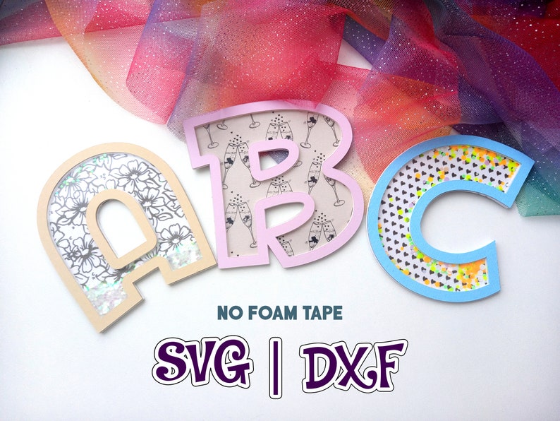 Shaker Alphabet A-Z ÕÄÖÜ and NO Foam Tape Letters - Etsy