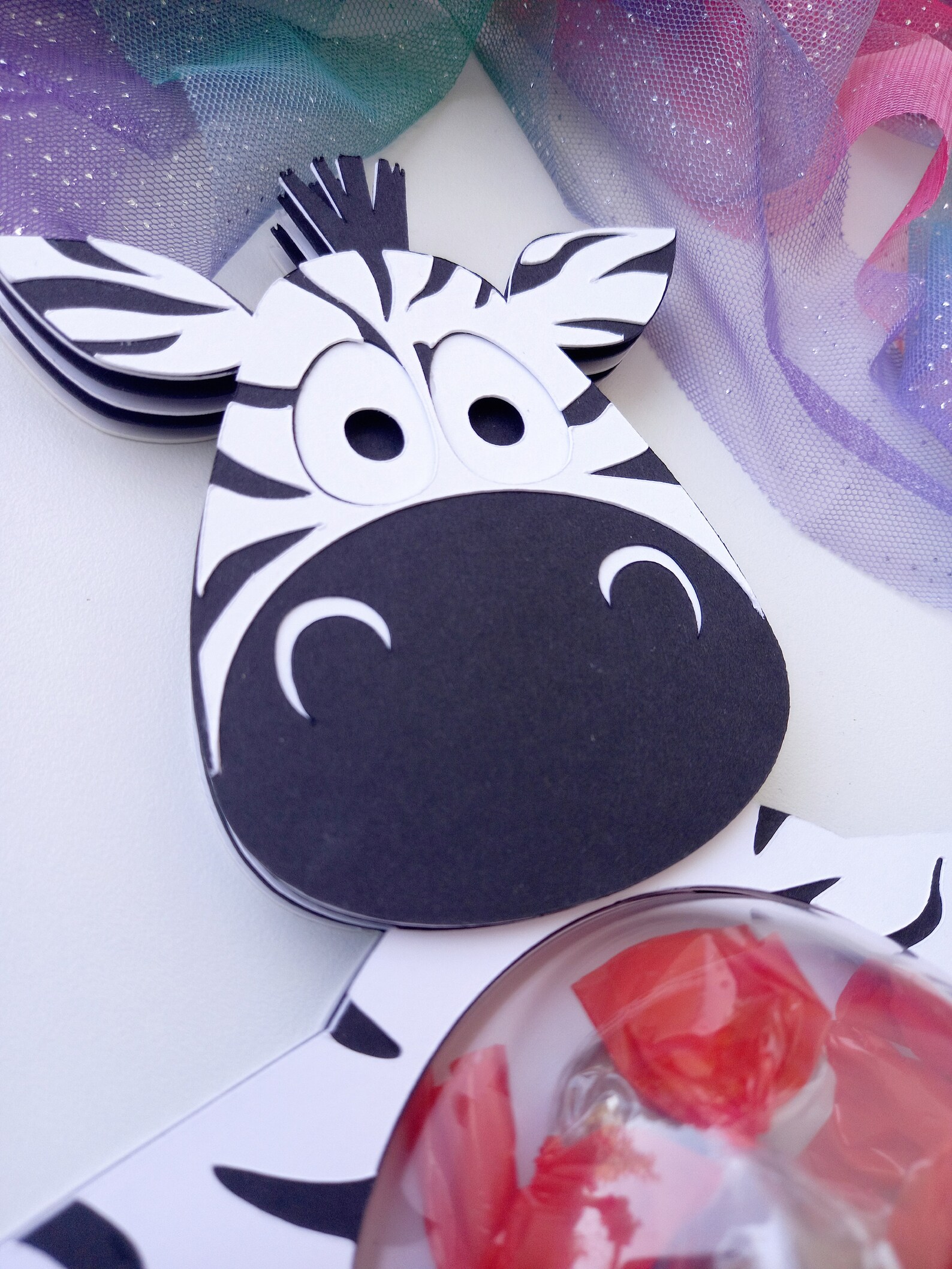 Zebra Candy Holder Candy Ornament Africa Safari Animal - Etsy