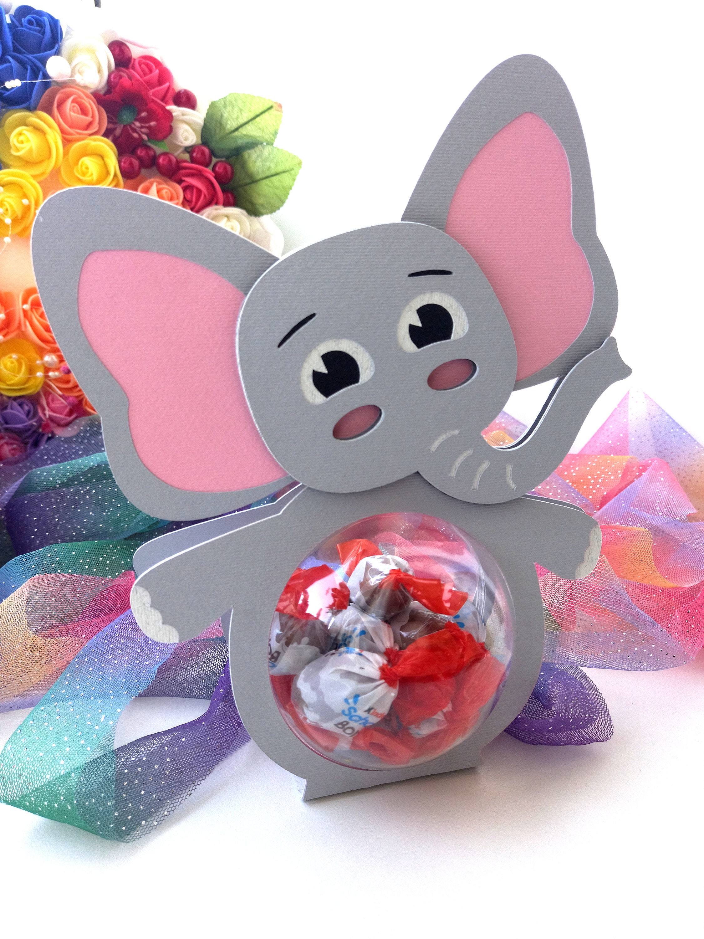 Elephant Candy Ball Holder Goodie Bag 8cm or 3.14 - Etsy