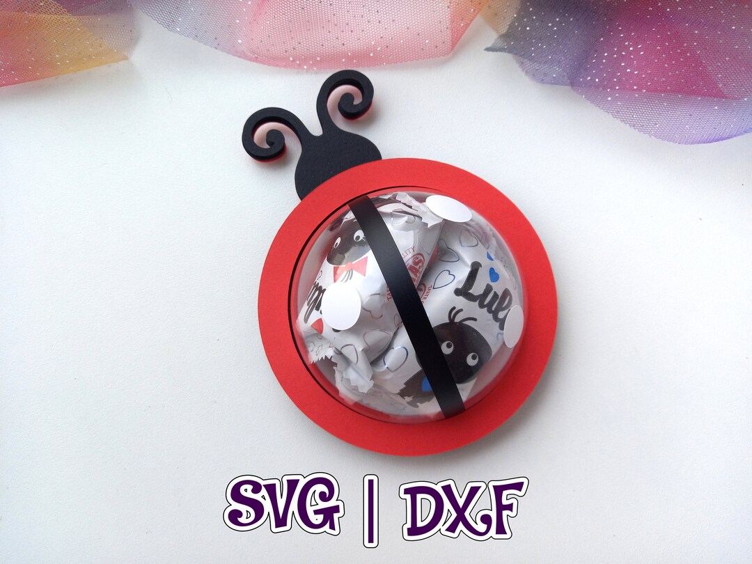 Ladybug Candy Holder: 3D Ornament SVG and Studio File - Etsy