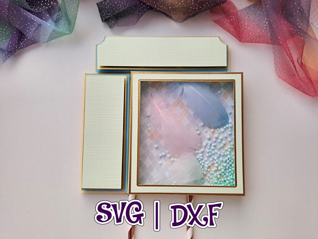 Square Cake Topper Template | Shaker | 3D | SVG and Studio | Party ...