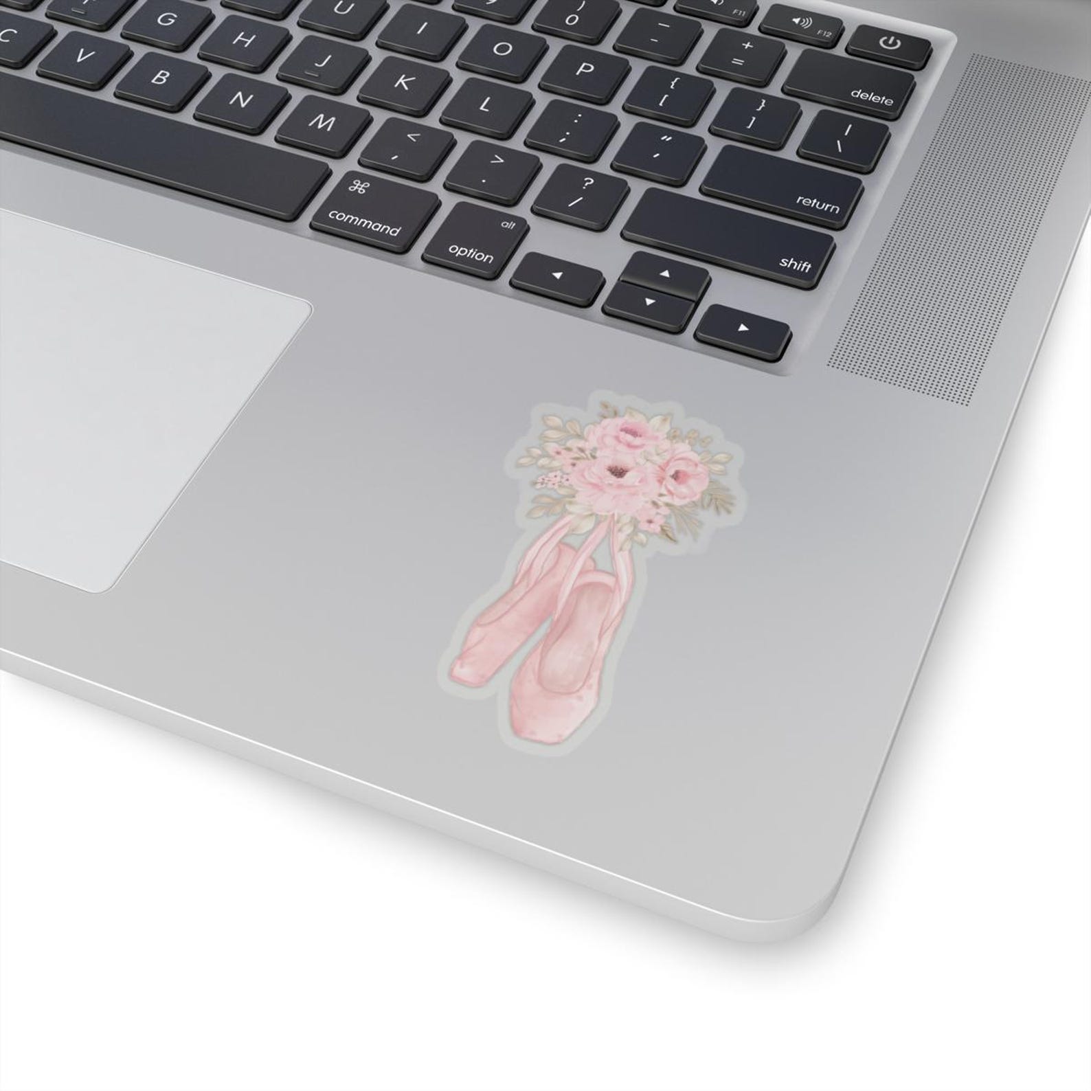Floral Ballerina Shoes Sticker, Ballet Sticker, Girls Pink Sticker ...