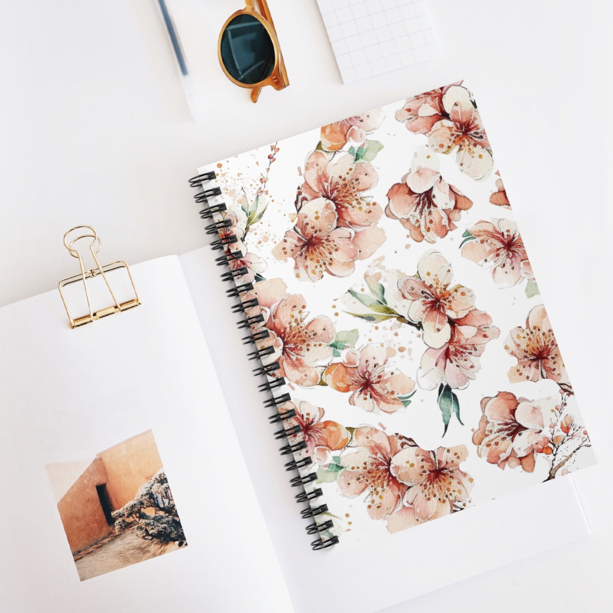 Girly Spiral Notebook, Cute Pink Journal, School Notebook, Womens ...