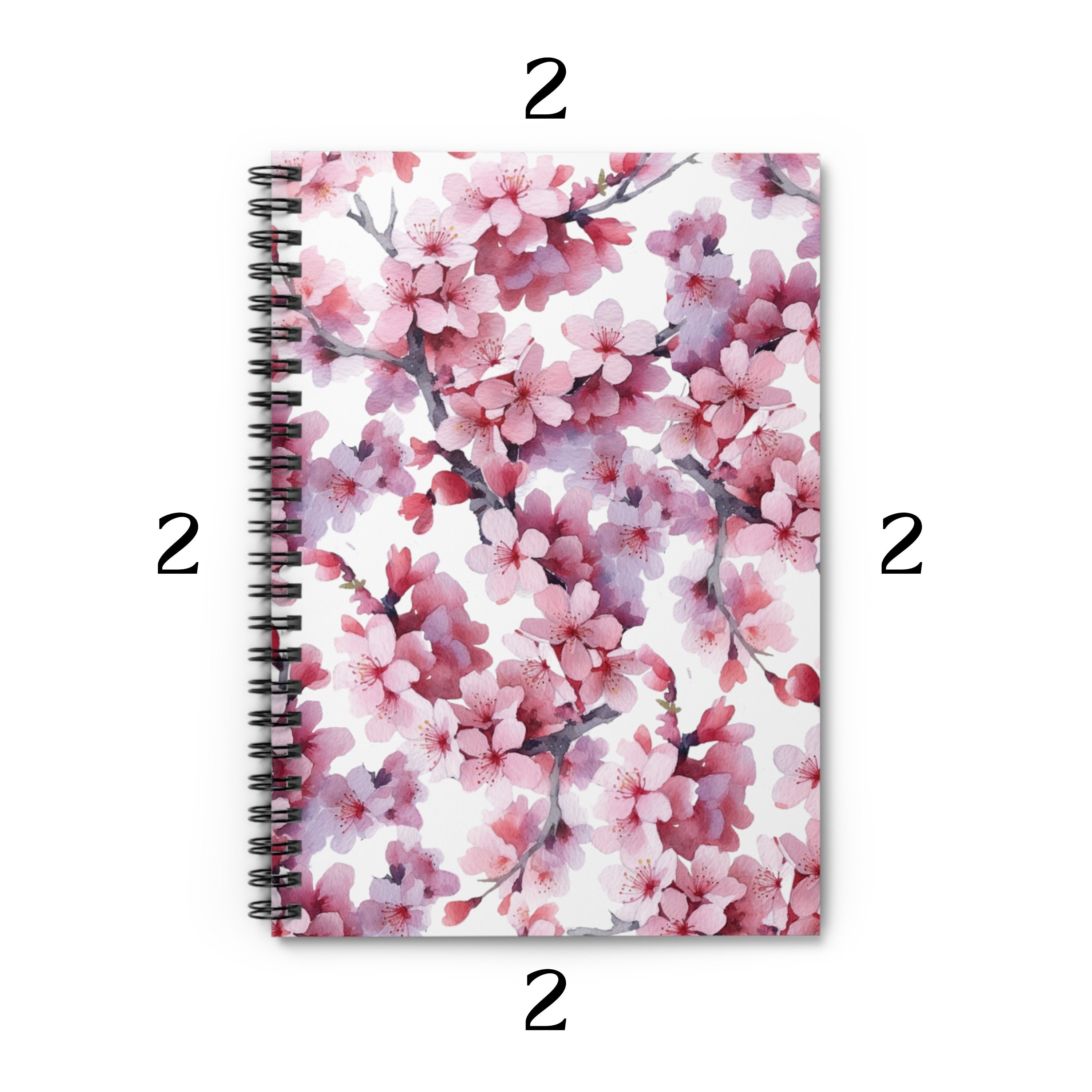 Floral Spiral Notebook, Aesthetic Notebook, Teacher Appreciation Gift ...