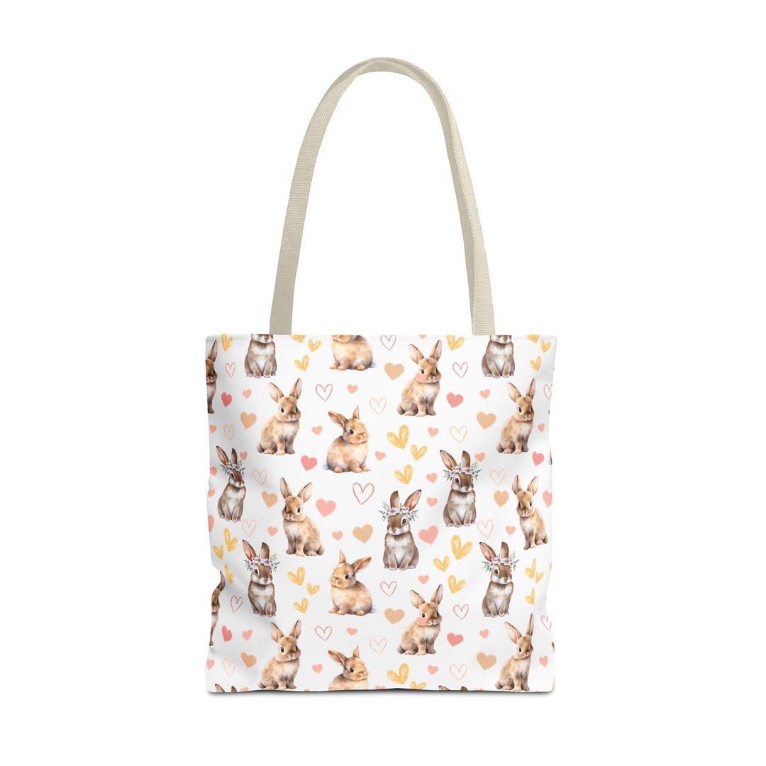 Charming Rabbit Tote Bag, Small Animal Shoulder Bag, Cute Bunny ...