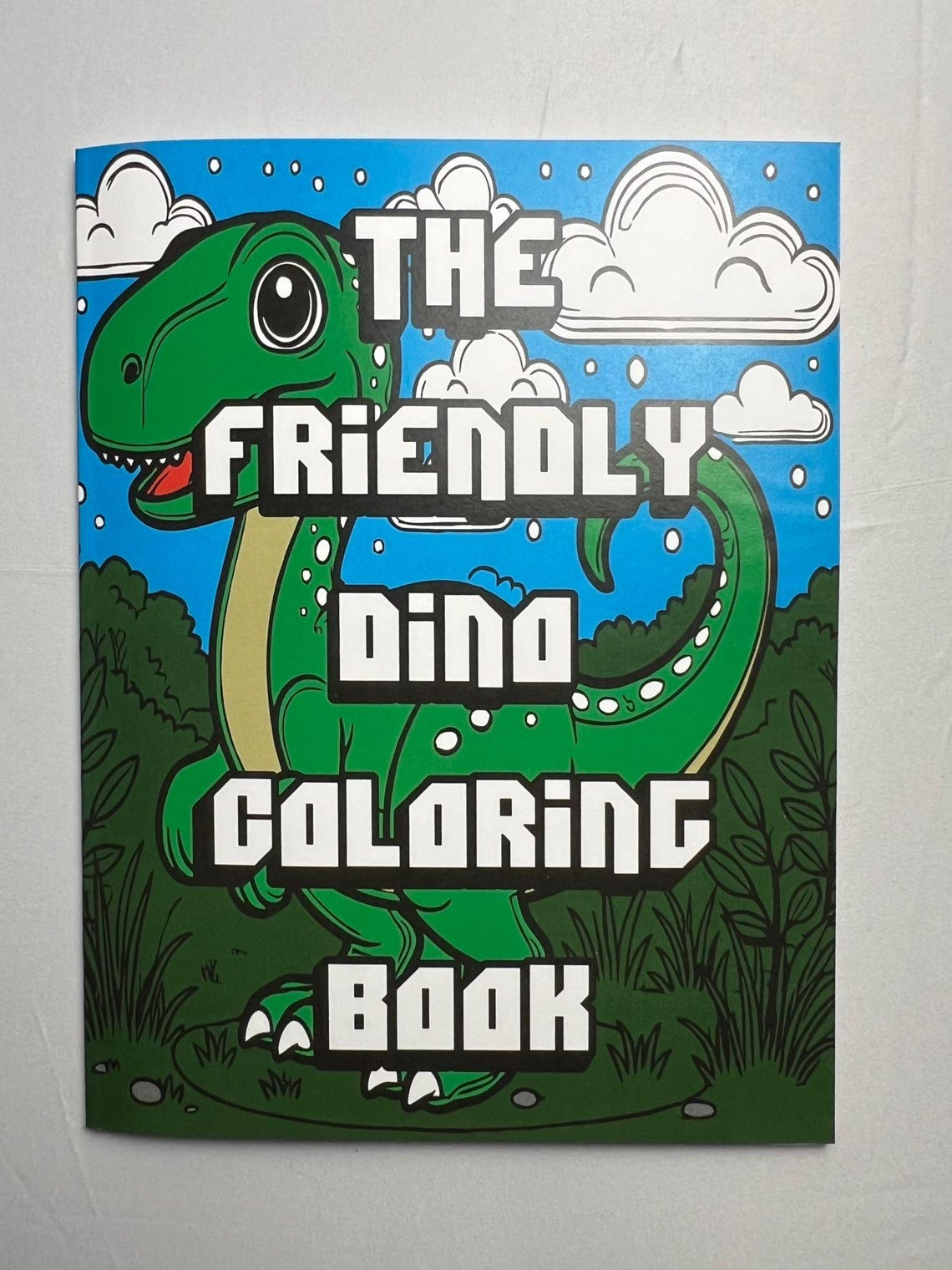 The Friendly Dino Coloring Book for Kids – Fun, Educational Dinosaur ...