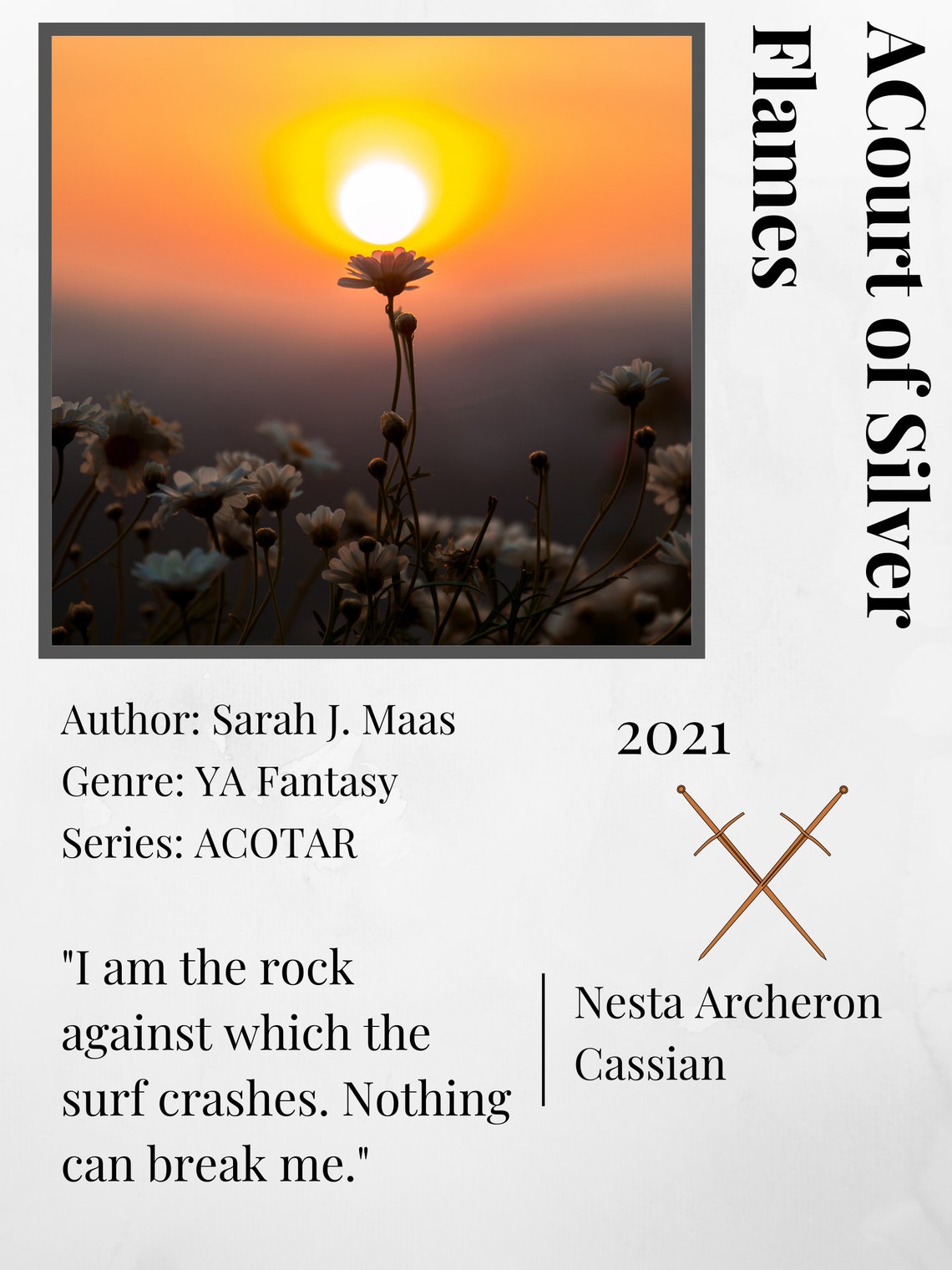 A Court of Thorns and Roses Aesthetic Posters-digital - Etsy