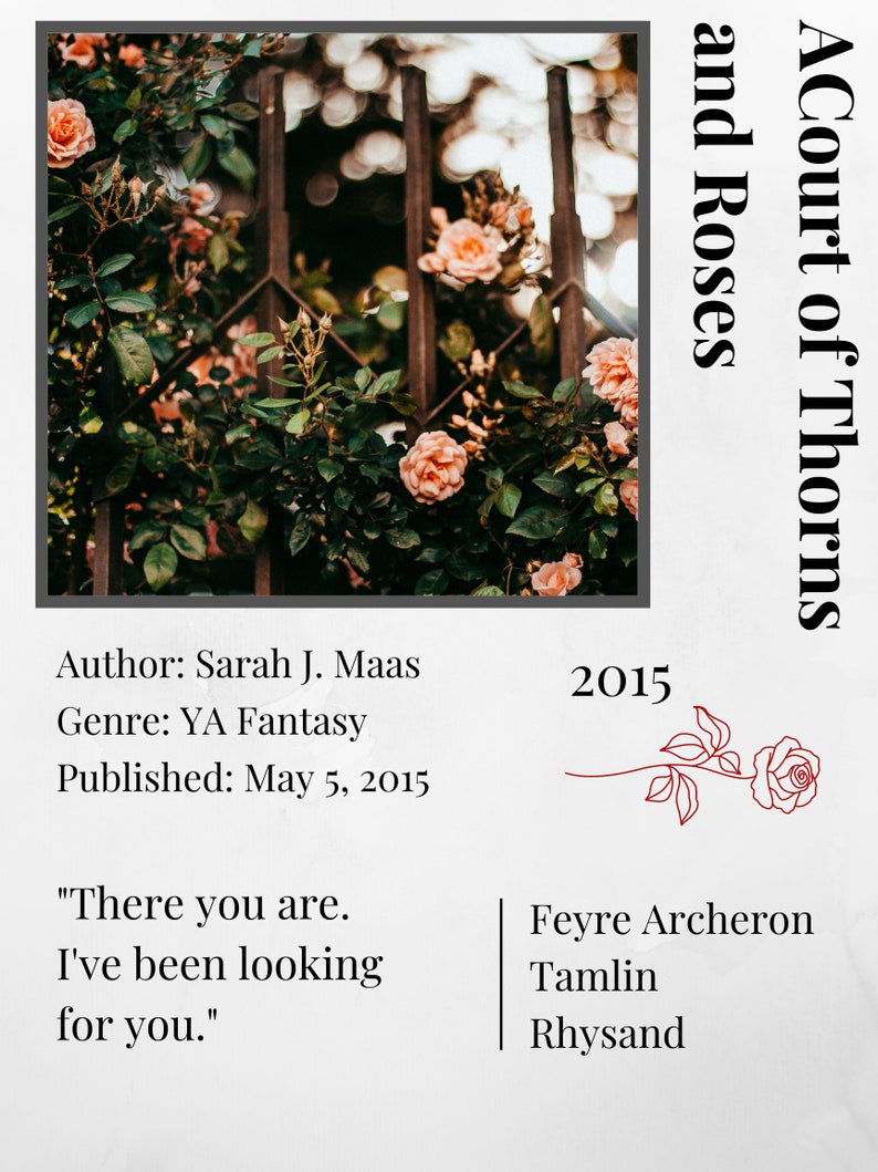 A Court of Thorns and Roses Aesthetic Posters-digital - Etsy