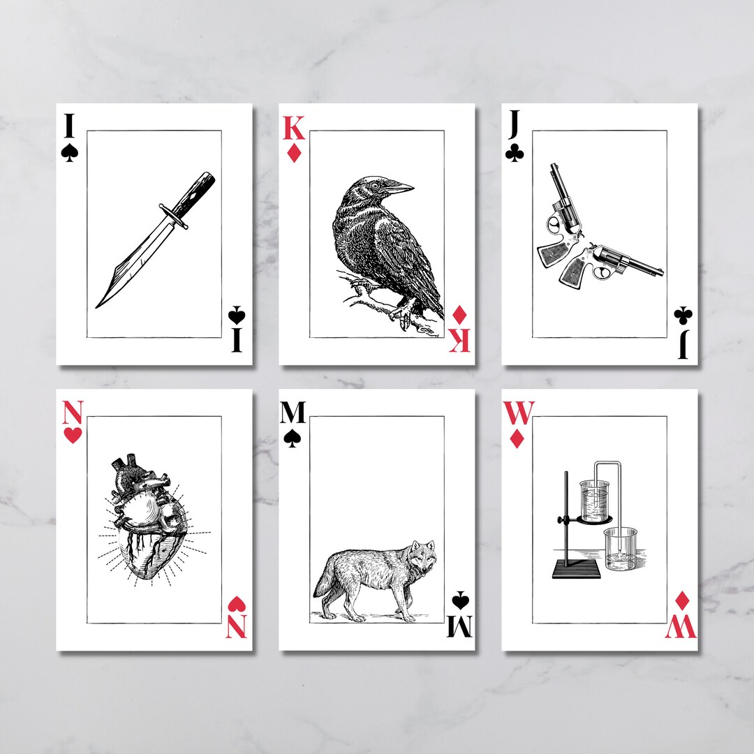 Six of Crows Character Playing Card Poster Set - Etsy