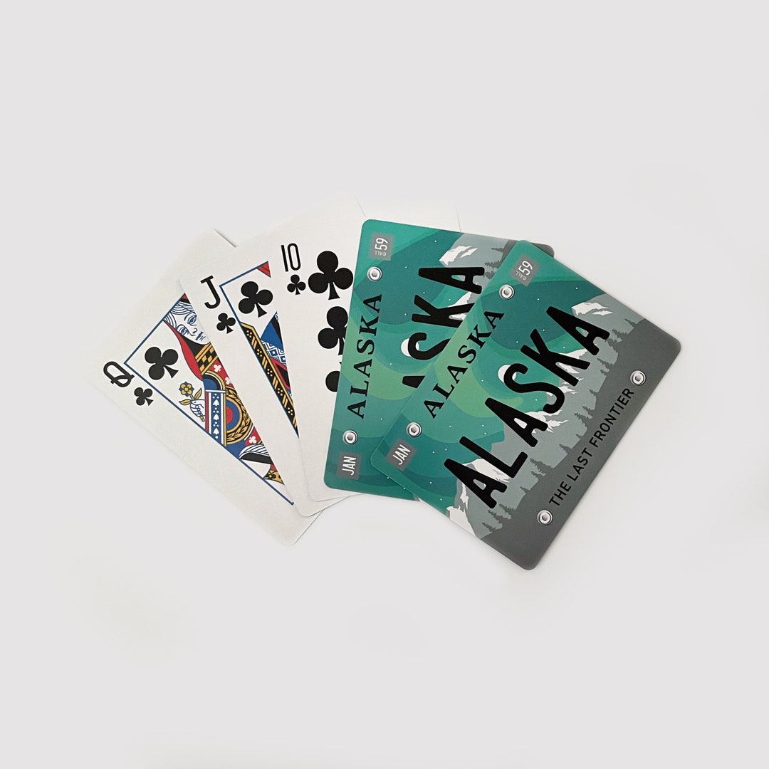 Northern Lights Alaska Aurora License Playing Cards - Etsy