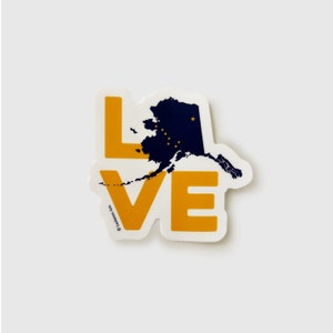 Love Alaska Sticker - Etsy