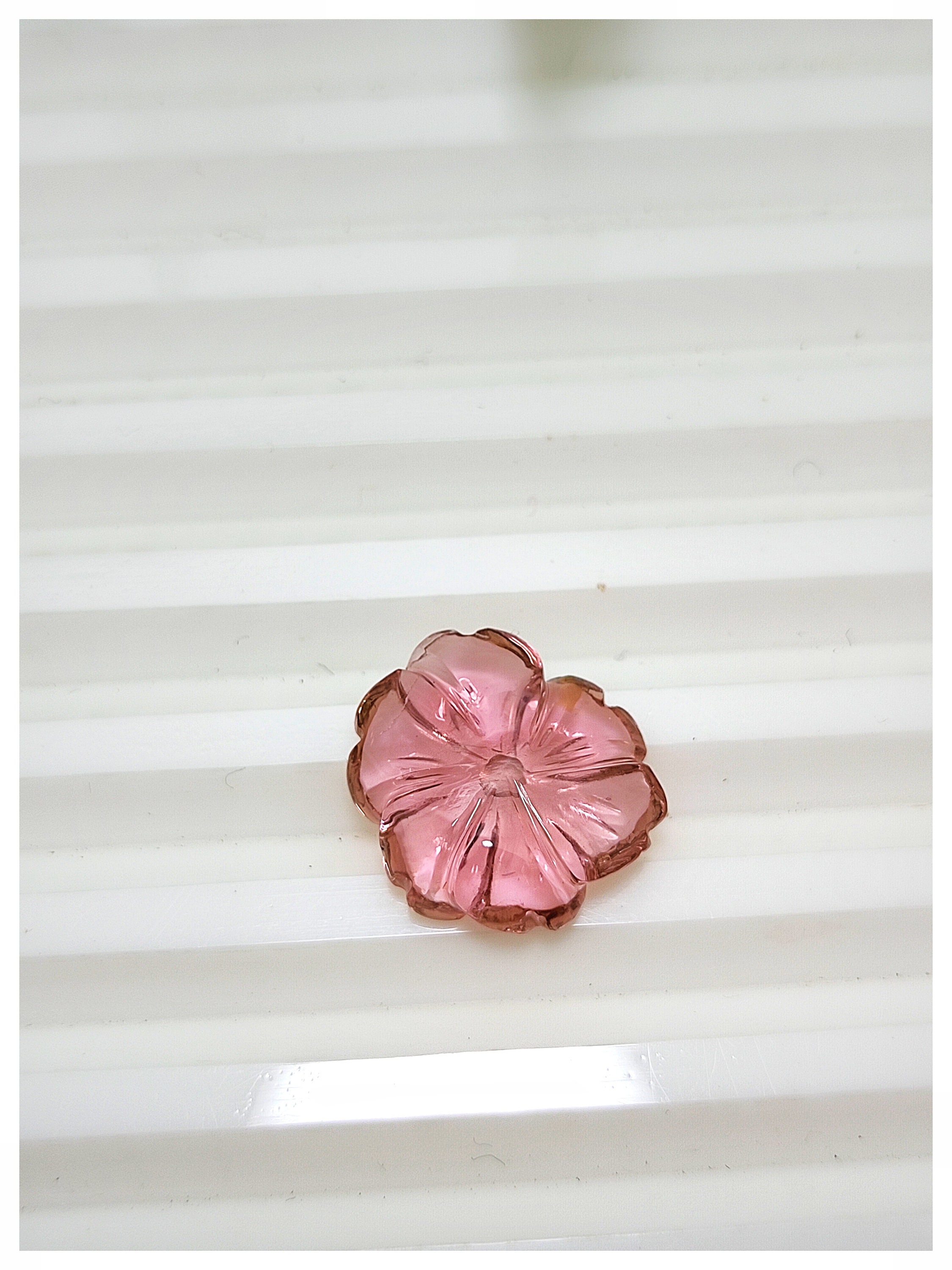 Rubellite TOURMALINE Gemstone Carving : 7.60 Cats Natural Untreated ...