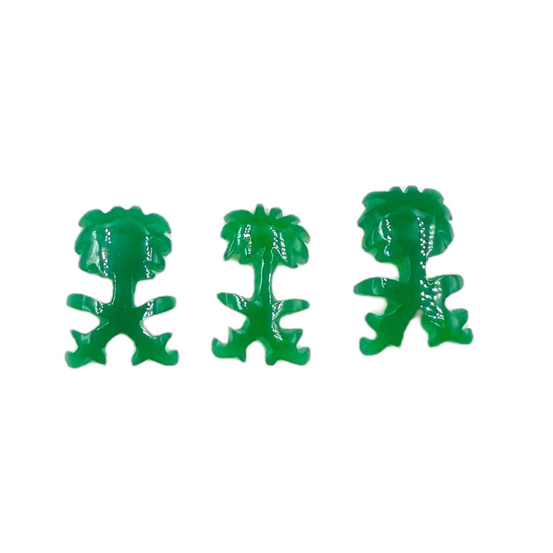 Hand Carved Green Onyx Saudi Arabia Flag Tree Gemstone: Jewelry Pendant ...