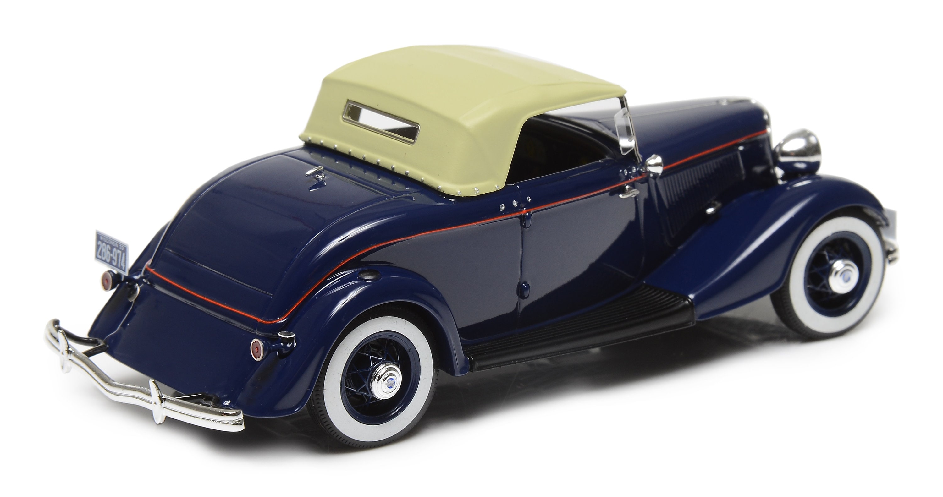 1933 Ford Model 40 Roadster Top-up Scale Model in 1:43 Scale by Esval ...