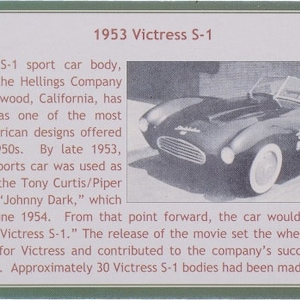 1953 Victress S-1 Roadster Model in 1:43 Scale by Esval Models - FREE ...
