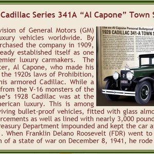 1928 Cadillac 341A Town Sedan Al Capone's Personal Armored Car Scale ...