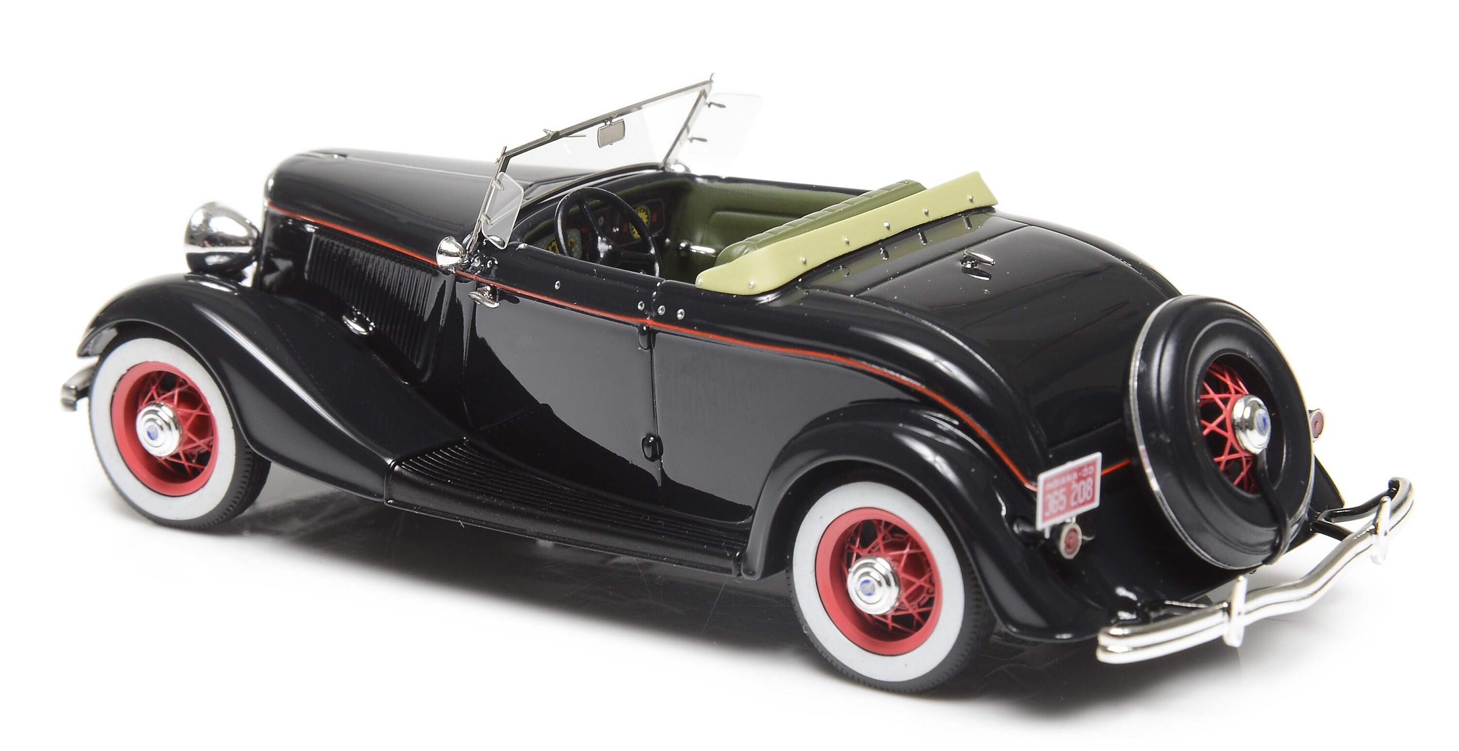 1933 Ford Model 40 Roadster Top-down Scale Model in 1:43 Scale by Esval ...