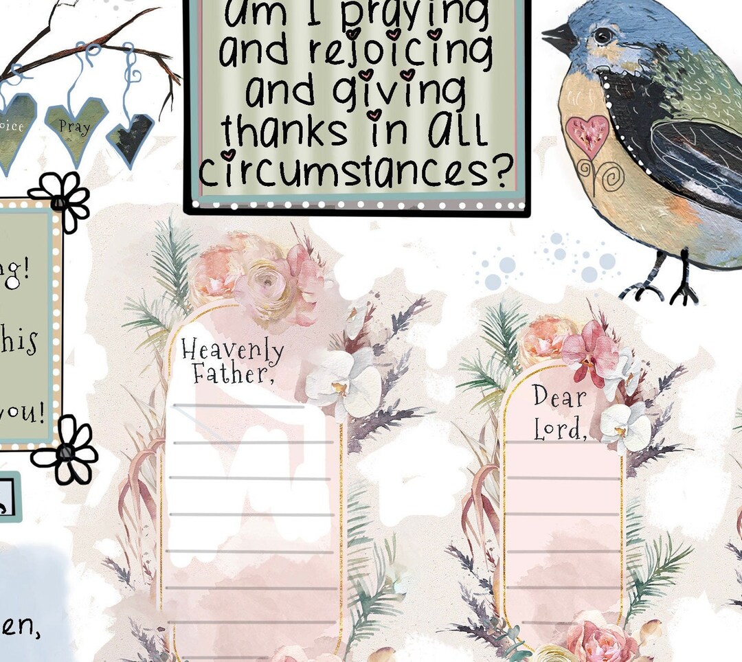 Pray Without Ceasing, Read Your Bible, Bible Journal Page, Bible ...