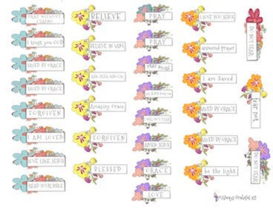 Bible Sticker, Bible Journal, Christian Stickers, Prayer Journal ...