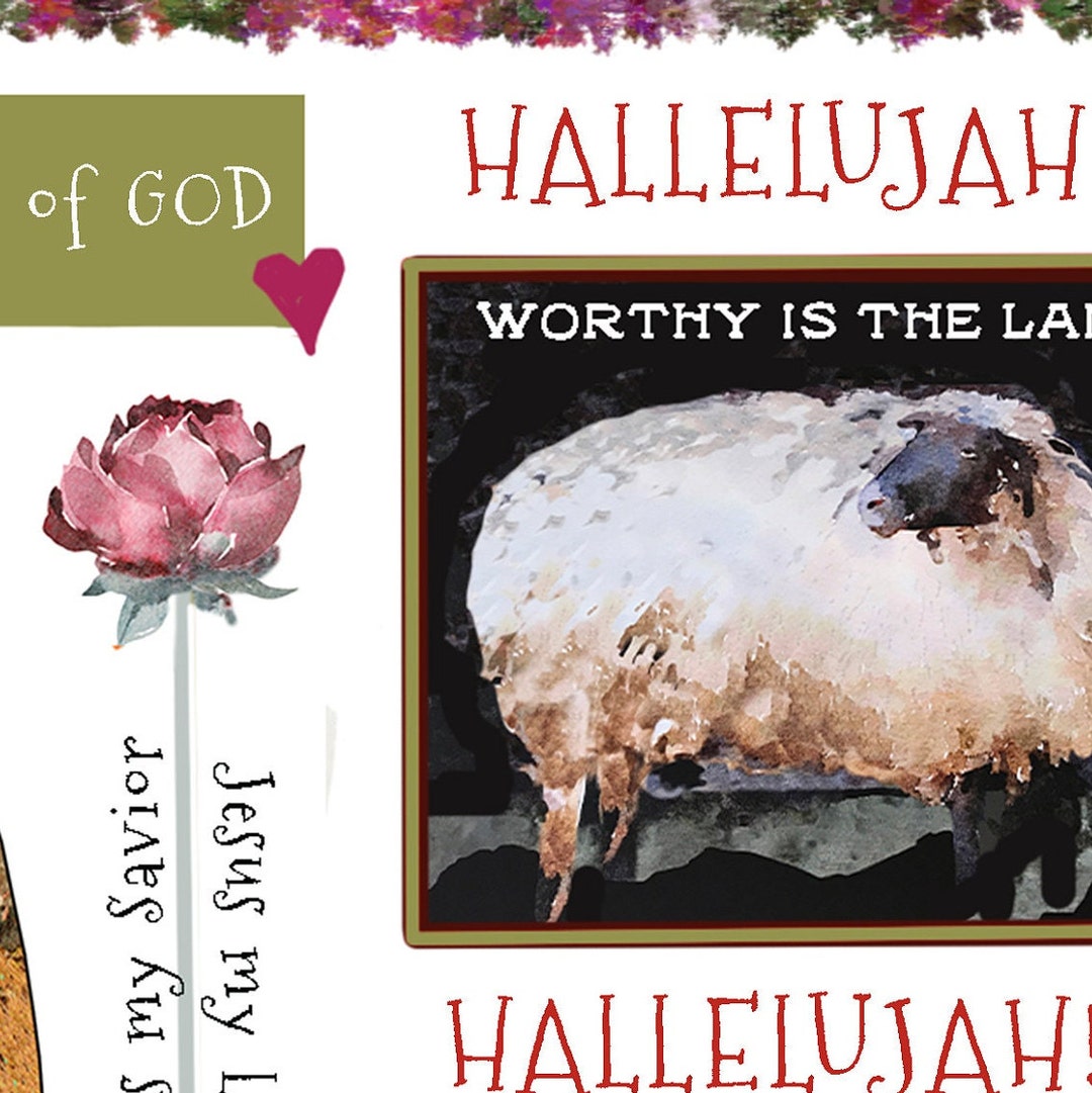 The Lamb of God, Bible Journal Page, Christmas Printable, Jesus ...